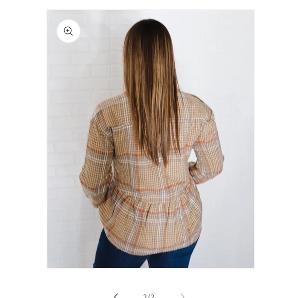 Mystree | Jackets & Coats | Mystree Anika Peplum Plaid Jacket New ...